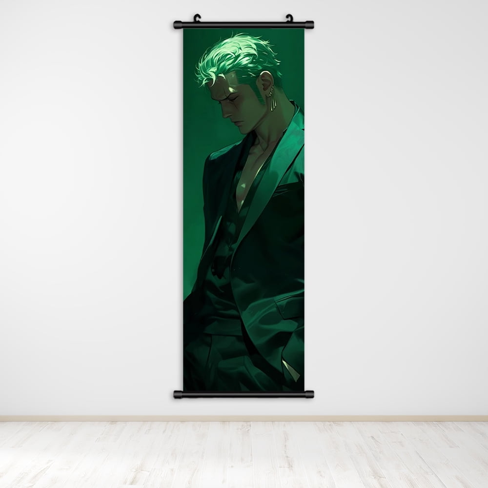 Canvas Luffy Poster One Piece Wall Art Chopper Sanji Hanging Scrolls ...