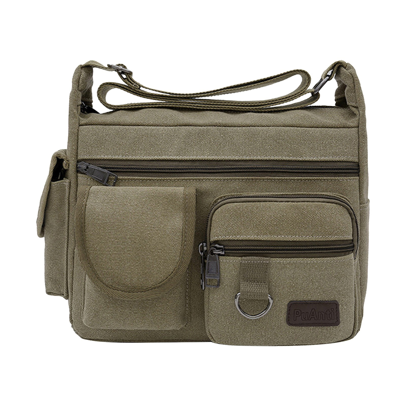 Canvas Messenger Bag Vintage Crossbody Shoulder Bag Military Satchel ...