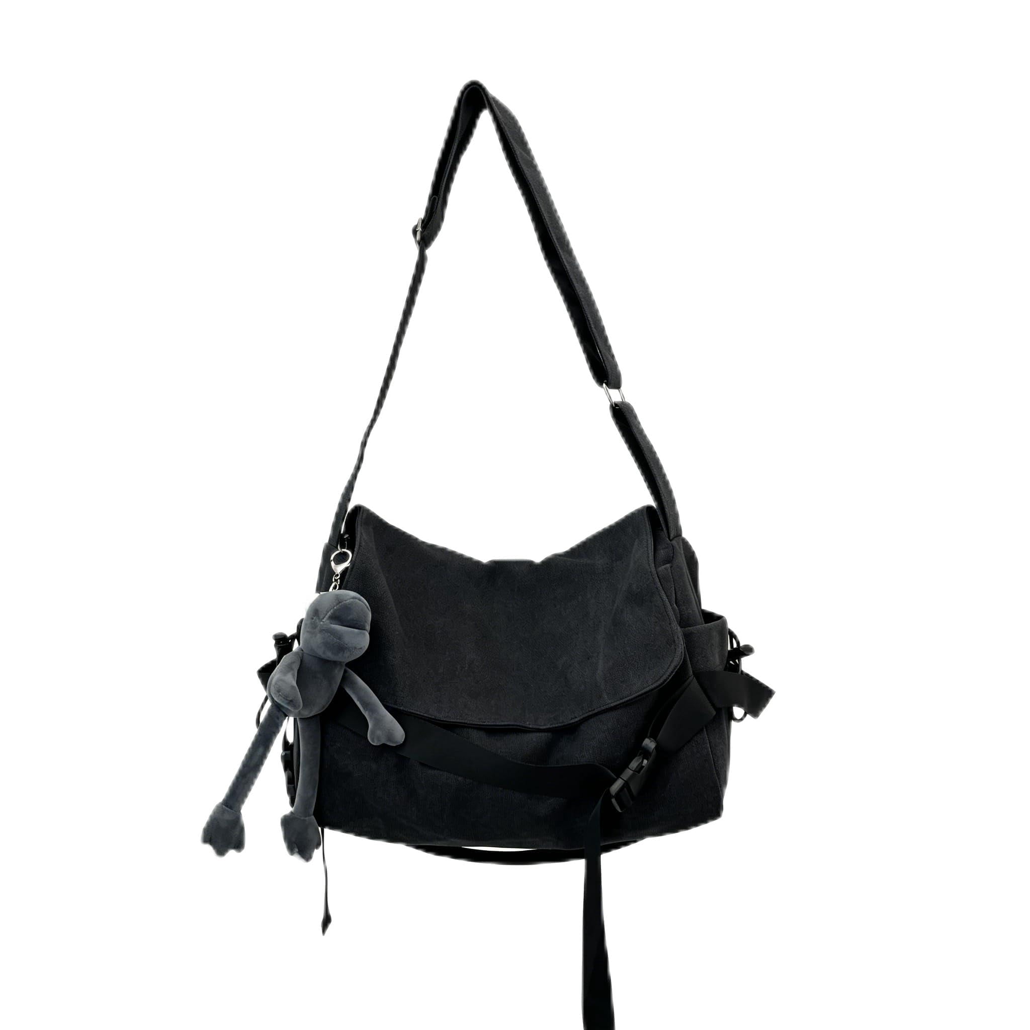Canvas Messenger Bag men's and women's Japanese casual crossbody bag ...