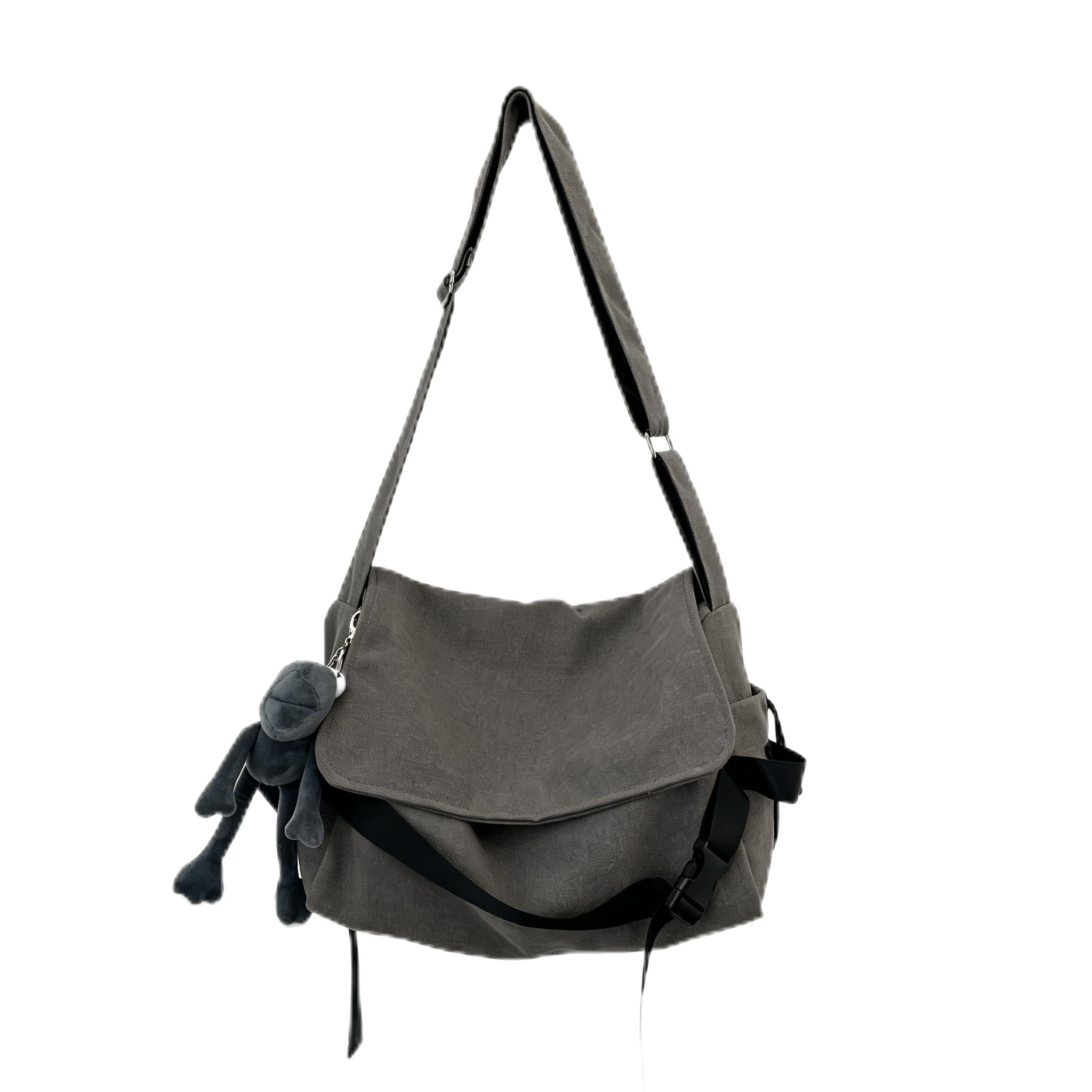 Canvas Messenger Bag men's and women's Japanese casual crossbody bag ...