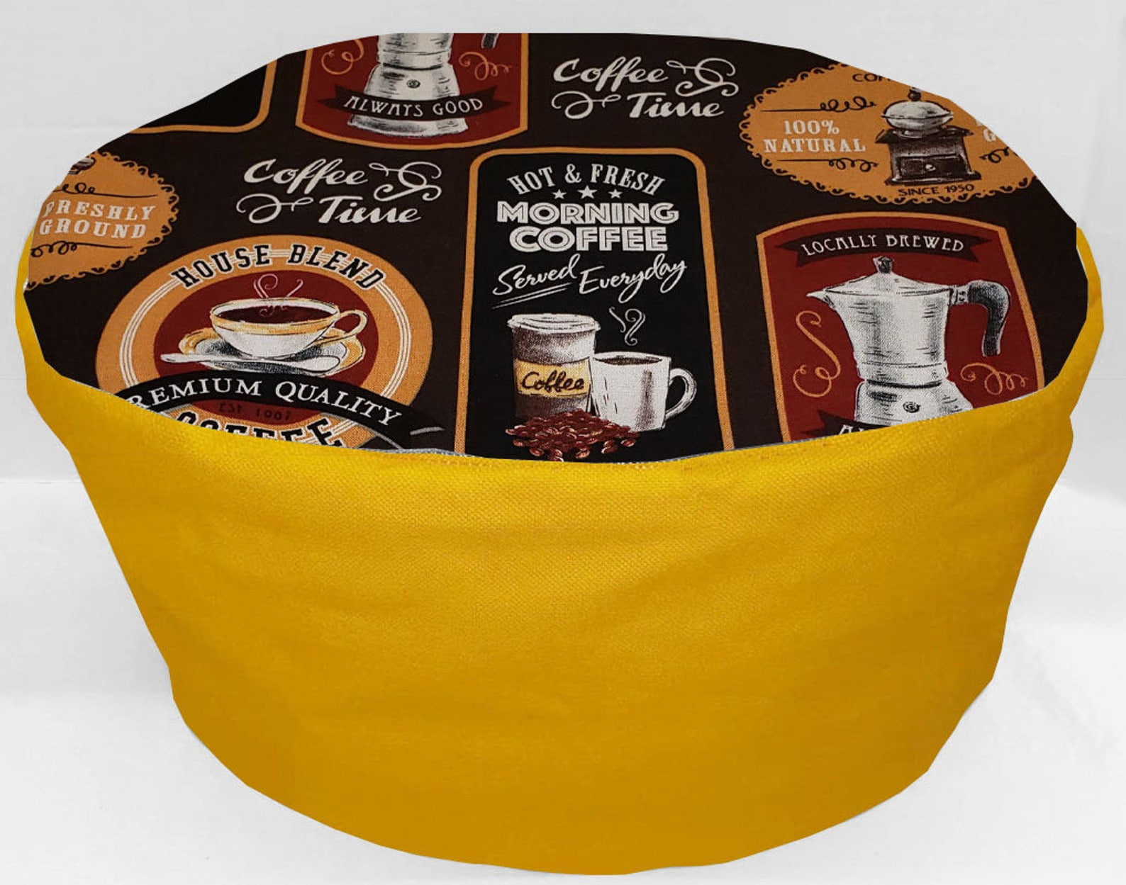 Canvas Morning Coffee Slow Cooker Cover (Yellow, Large) - Walmart.com