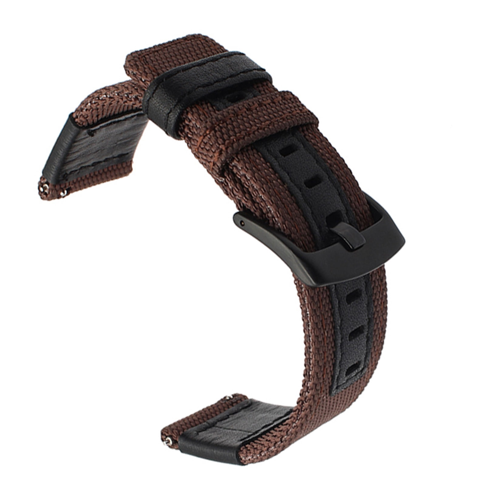 Canvas Nylon + Leather Watch Band Fit For Jeep Diesel Fossil 20mm 22mm ...