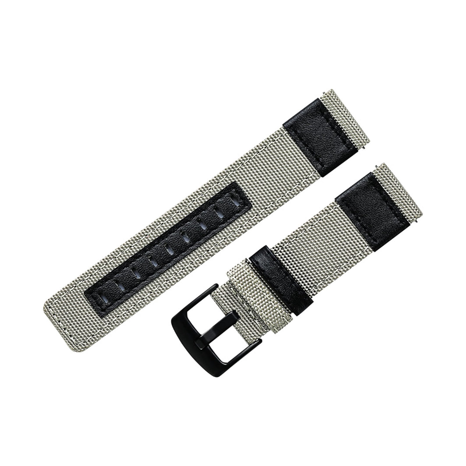 Canvas Nylon + Leather Watch Band fit For Jeep Diesel Fossil 20mm 22mm ...