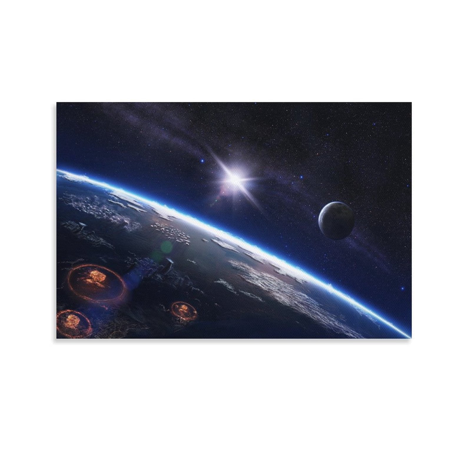 Canvas Painting Universe Space Background (65) Poster Art Prints ...