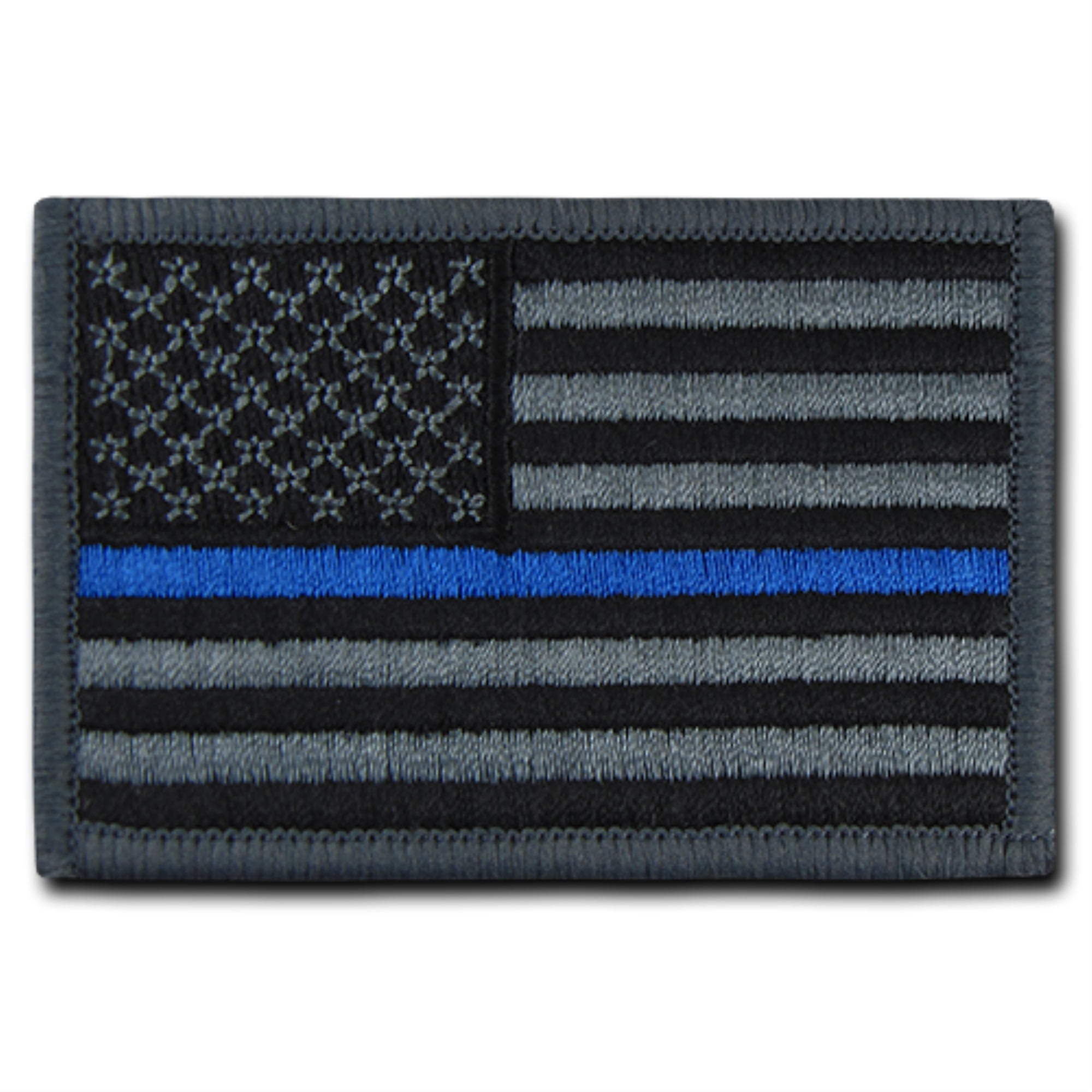 Canvas Patch (3"x2"),USA, Thin Blue Line - Walmart.com