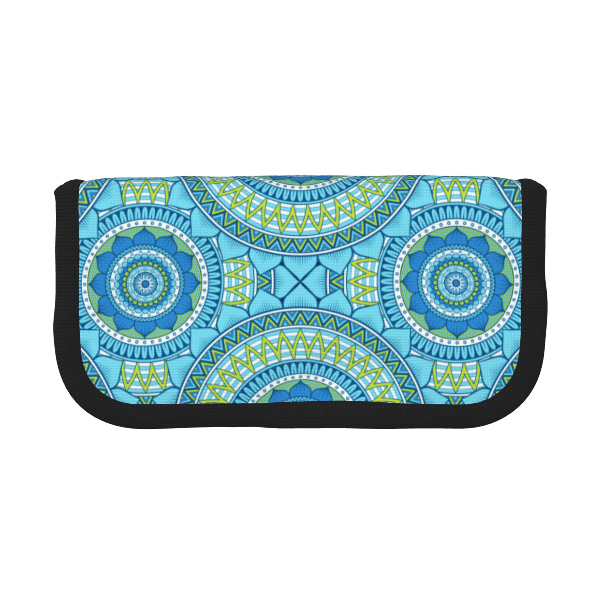 Canvas Pen Case Classical Ethnic Pattern Background Large Capacity ...