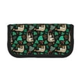Canvas Pen Case Cute Sloths Animal Large Capacity Pencil Pouch Office ...