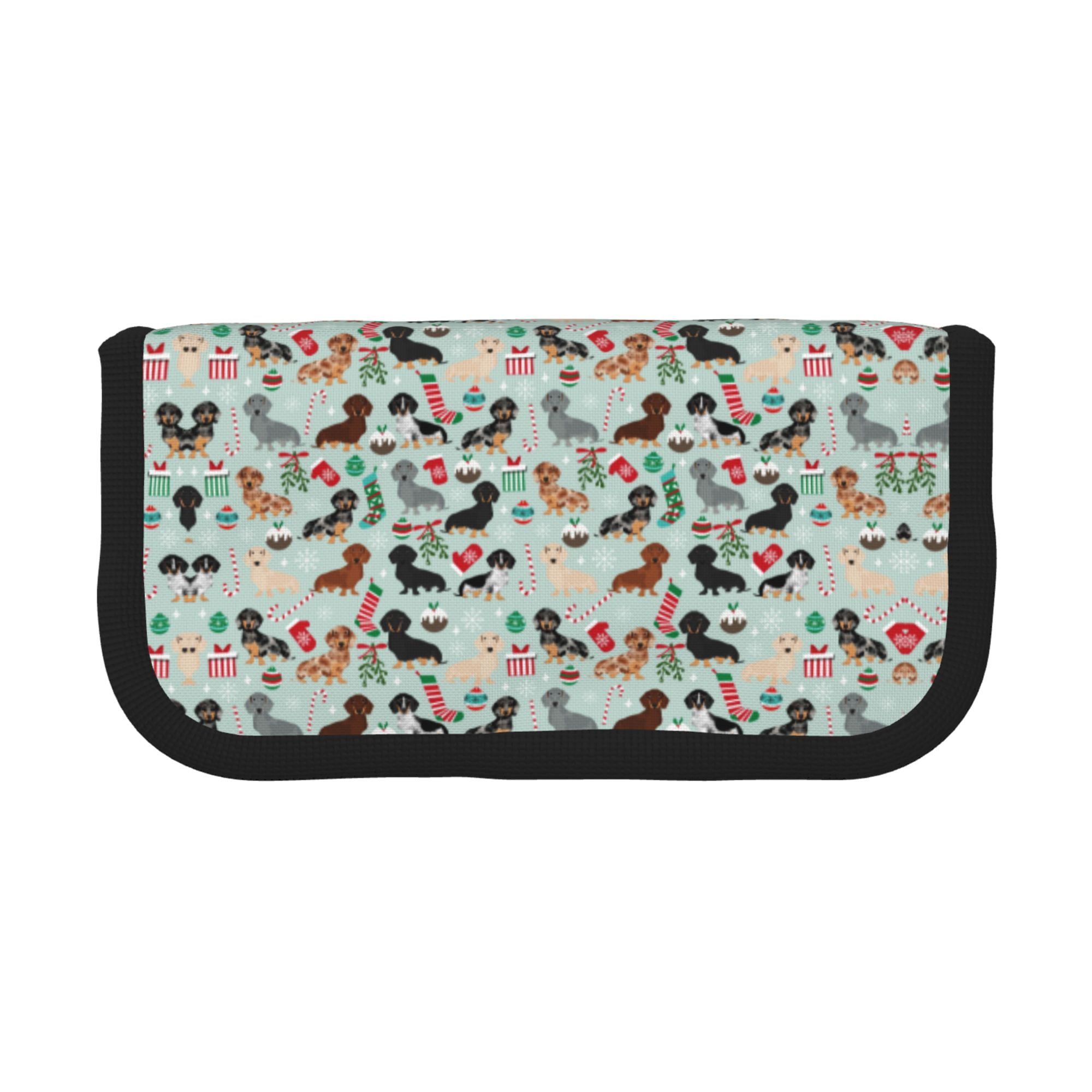 Canvas Pen Case Dogs Large Capacity Pencil Pouch Office Stationery ...