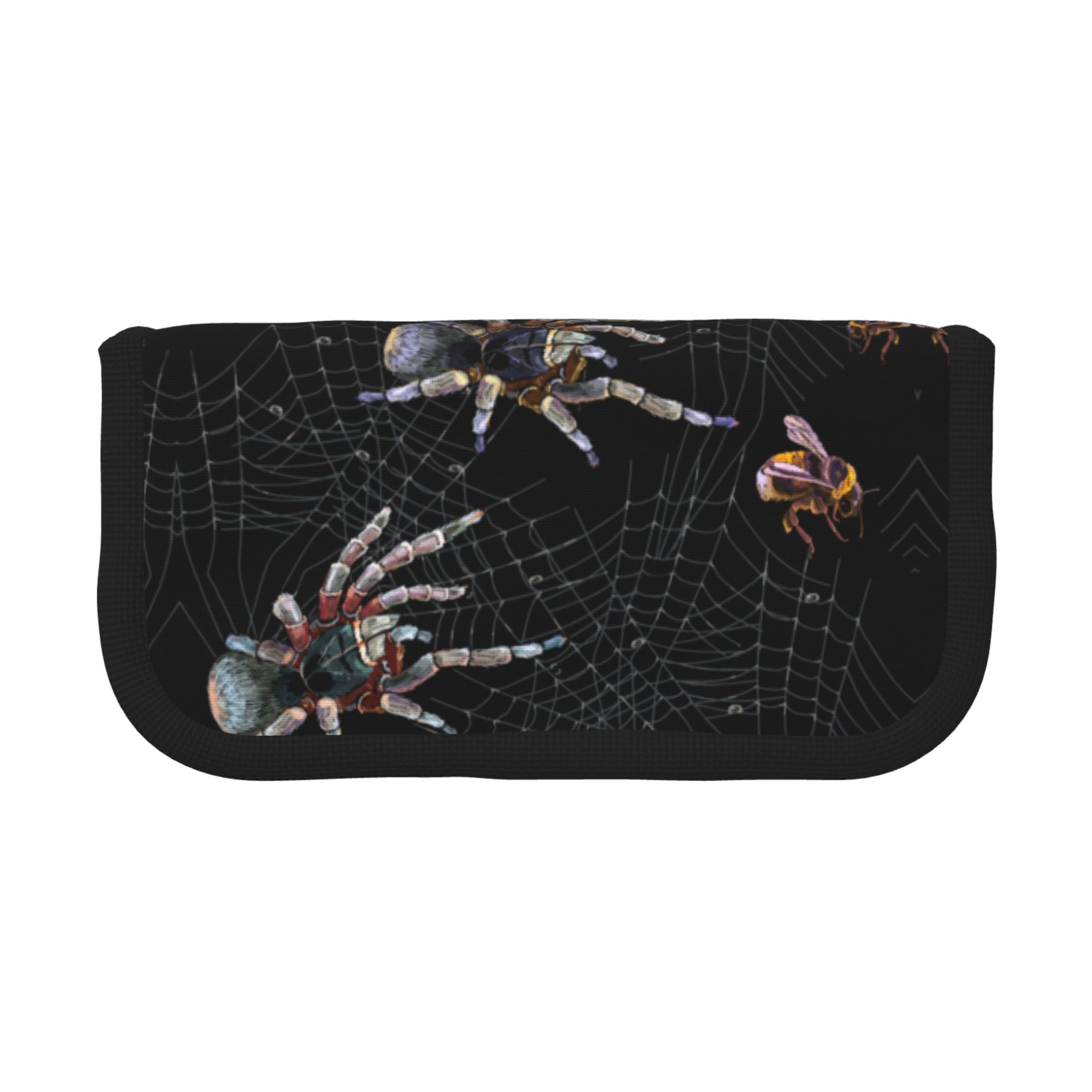 Canvas Pen Case Embroidery Spider Web.Classical Dark Gothic Embroidery ...