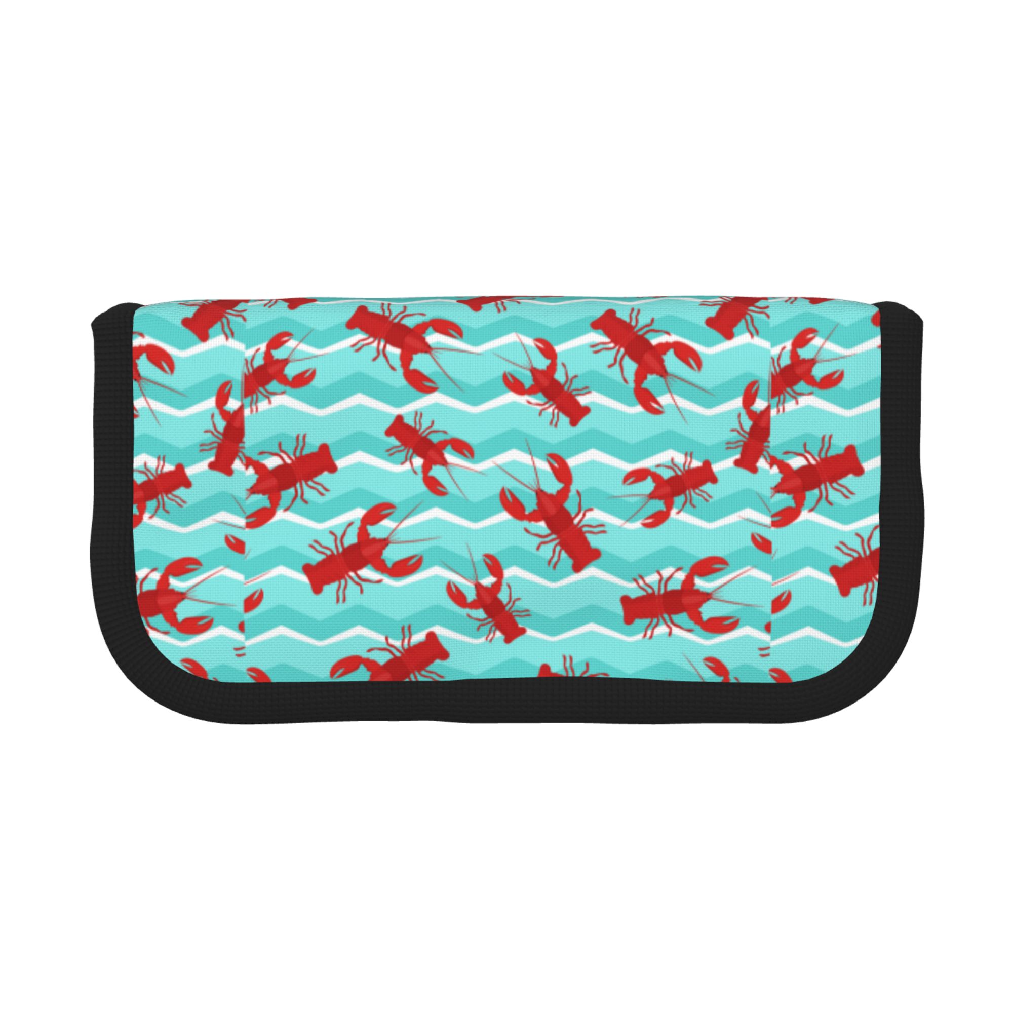 Canvas Pen Case Lobster Large Capacity Pencil Pouch Office Stationery ...