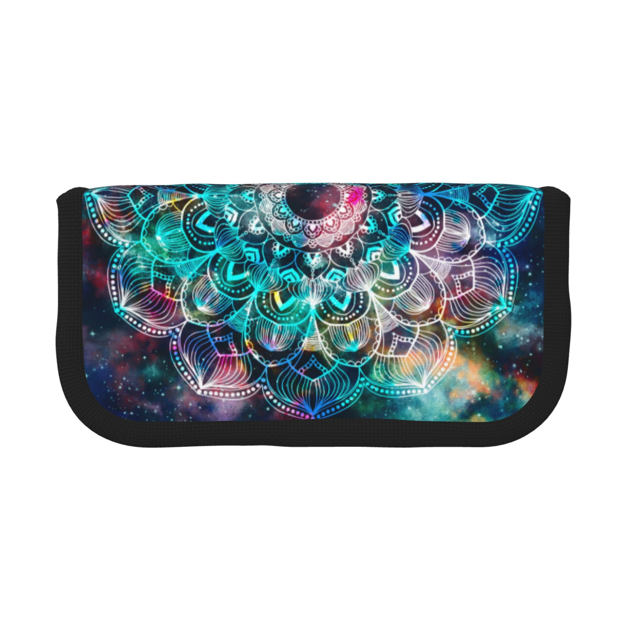Canvas Pen Case Mandala Pattern Large Capacity Pencil Pouch Office ...