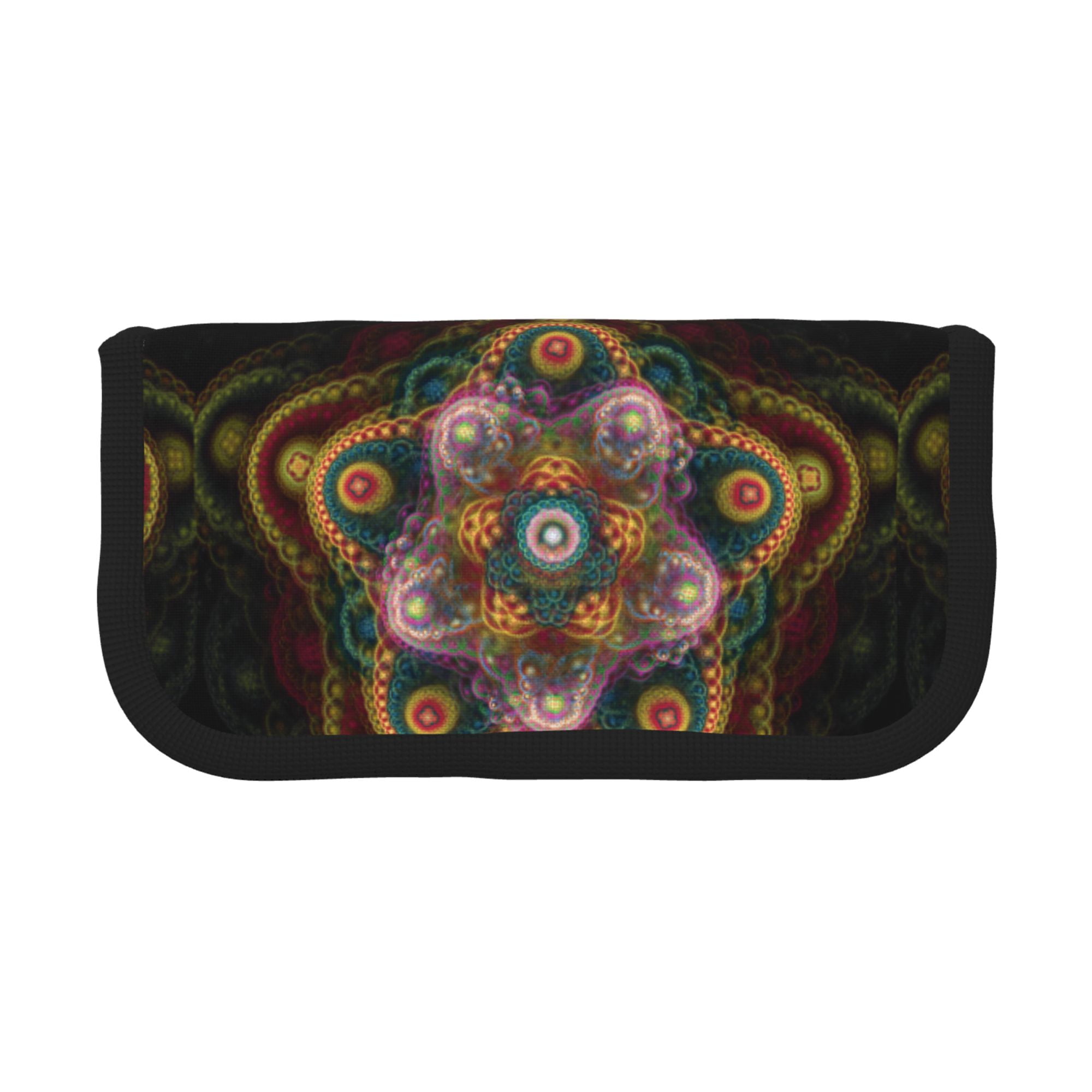 Canvas Pen Case Mandala Pattern Large Capacity Pencil Pouch Office ...