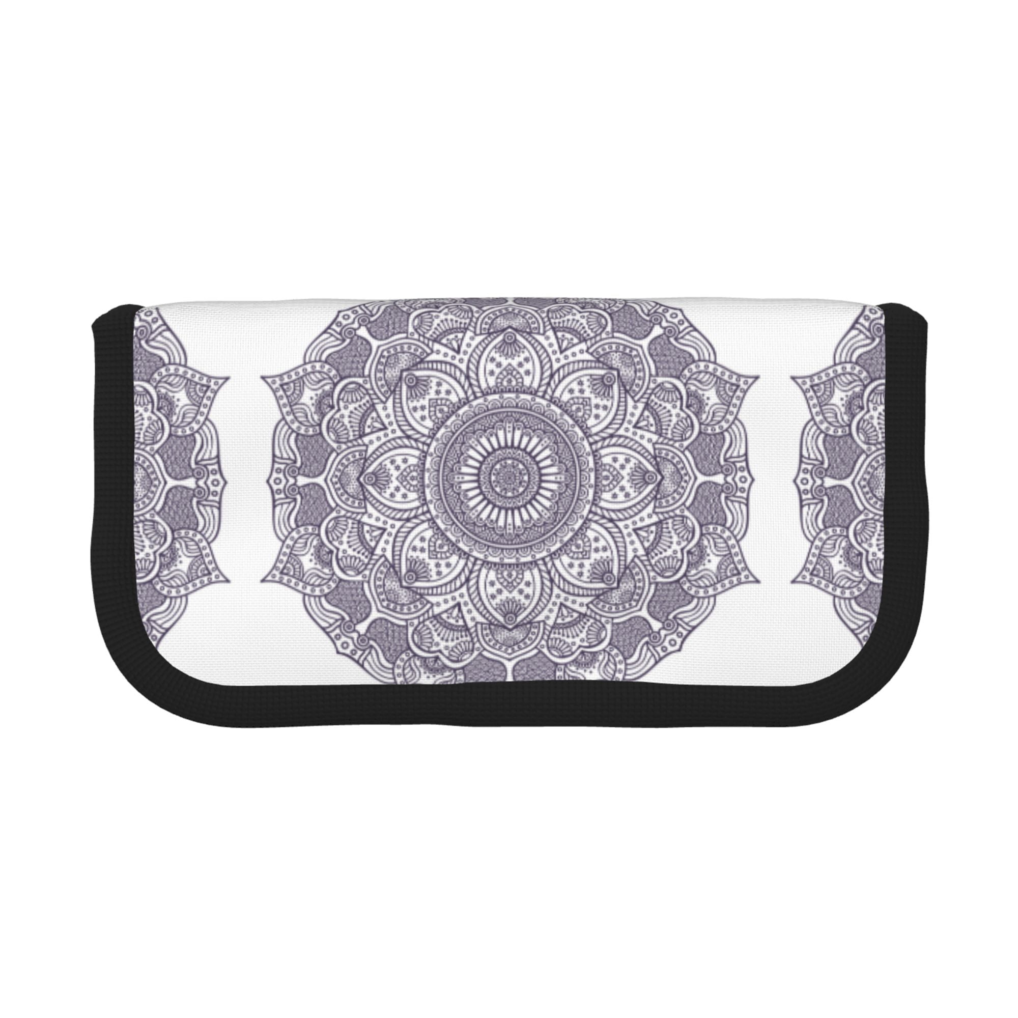 Canvas Pen Case Mandala Pattern Large Capacity Pencil Pouch Office ...