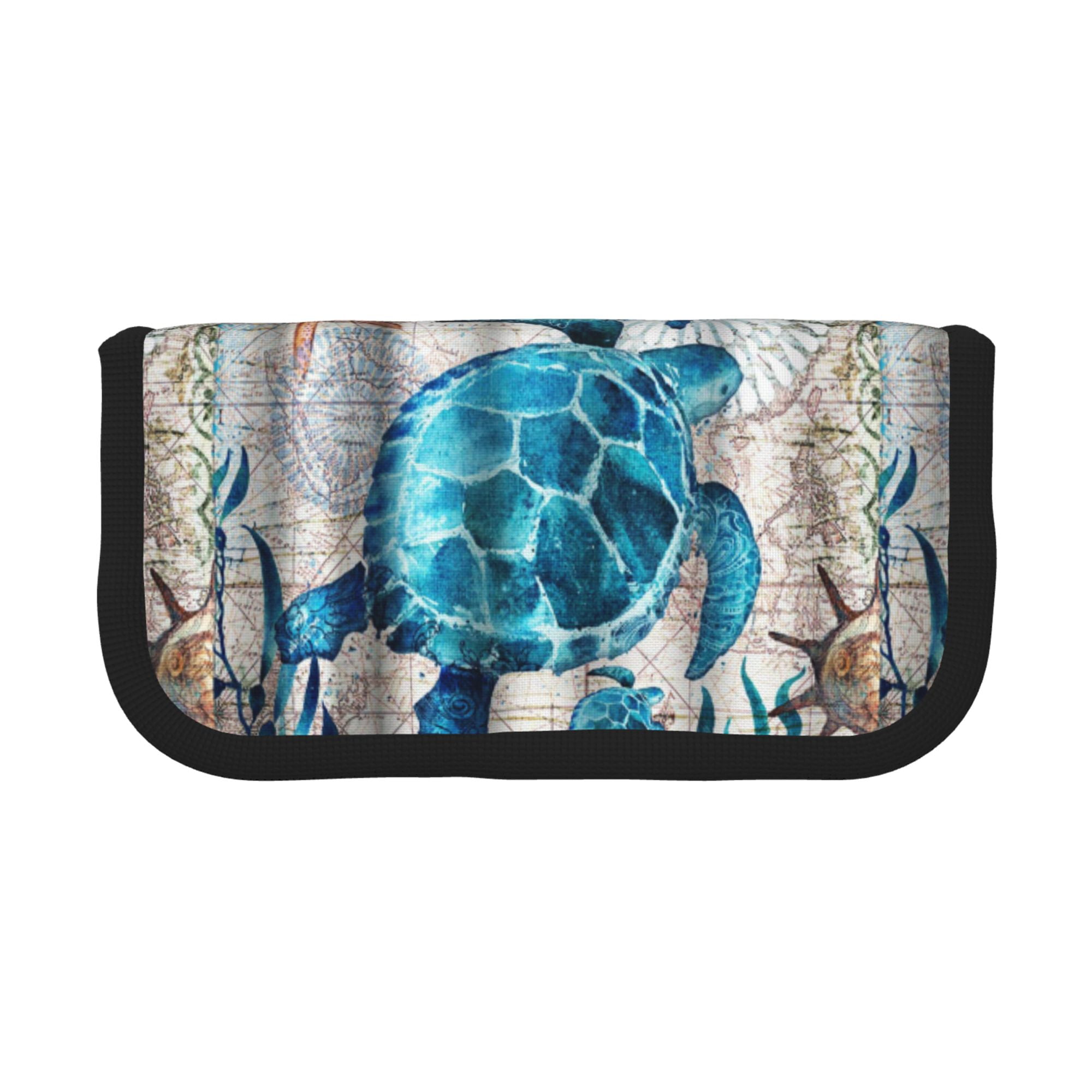Canvas Pen Case Motif Turtle Large Capacity Pencil Pouch Office ...