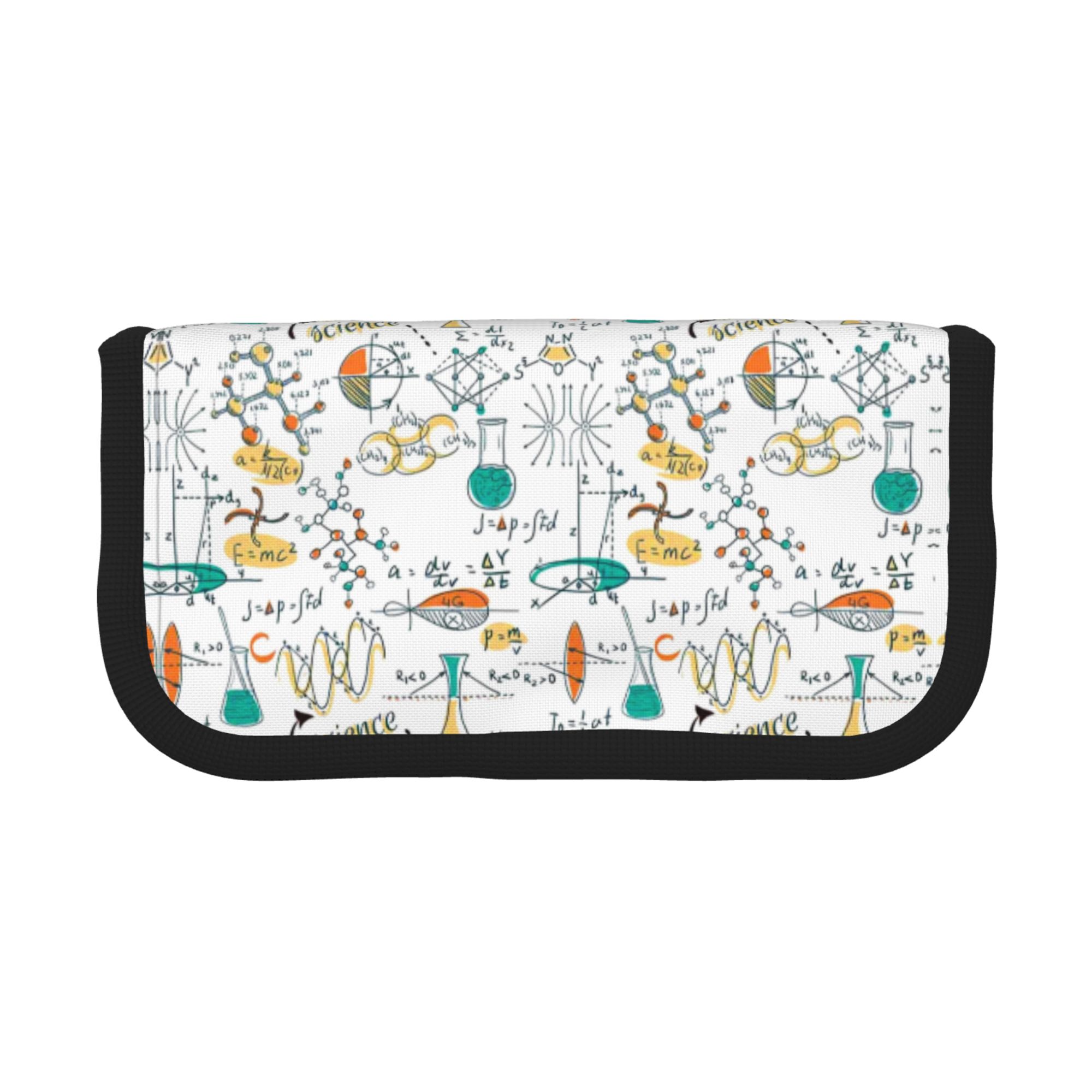 Canvas Pen Case Science Lab Objects Education Themed Drawing Scientific ...