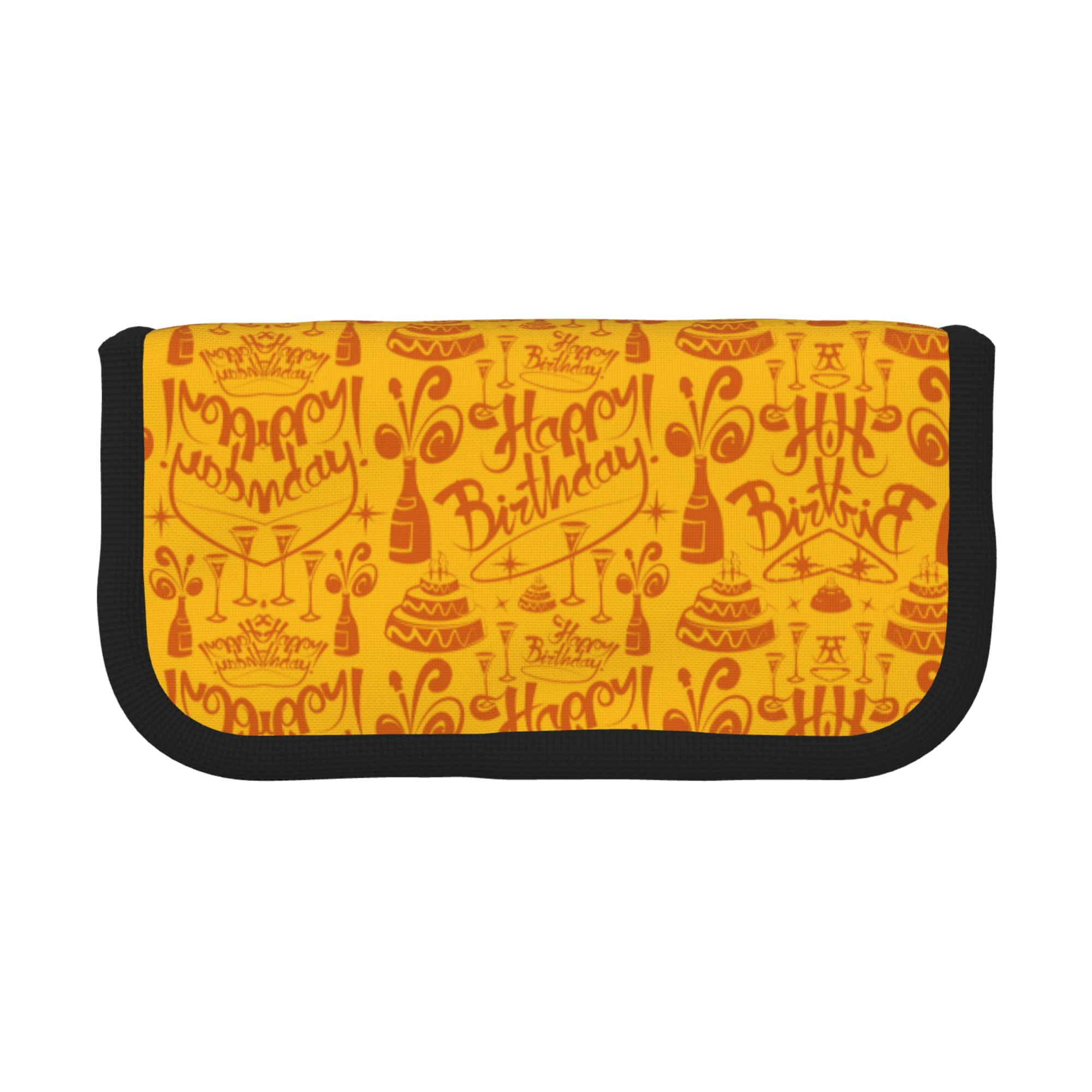 Canvas Pen Case Seamless Pattern Background Large Capacity Pencil Pouch ...