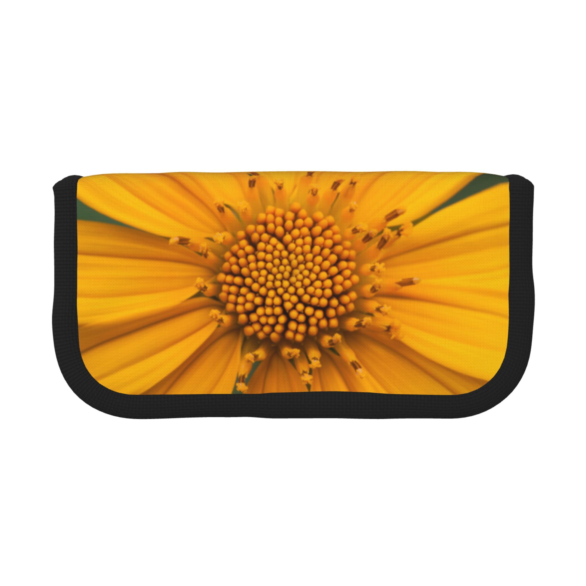Canvas Pen Case The Pistil In The Middle Of The Yellow Flower Large ...
