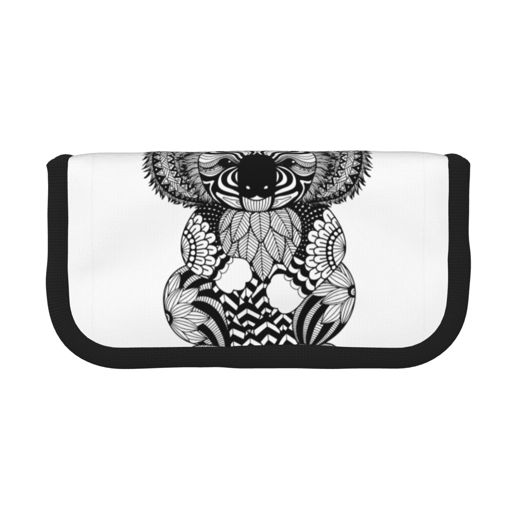 Canvas Pen Case Zentangle Koala Colg-Drawing Zentangle Koala Colg Large ...
