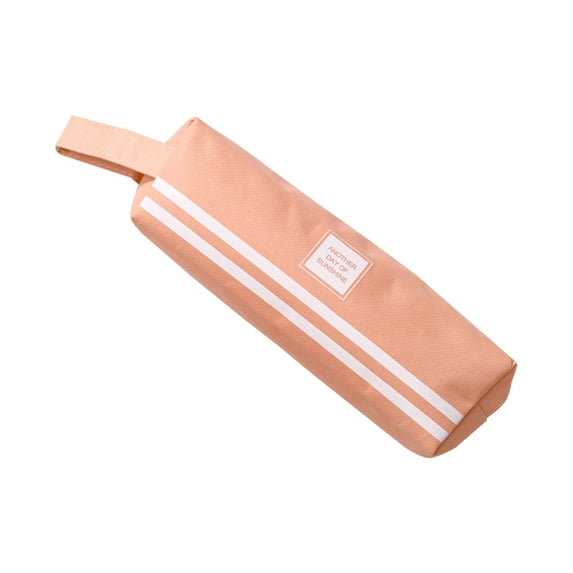 Canvas Pencil Case, Large Capacity Aesthetic Pen Bag, Solid Color ...