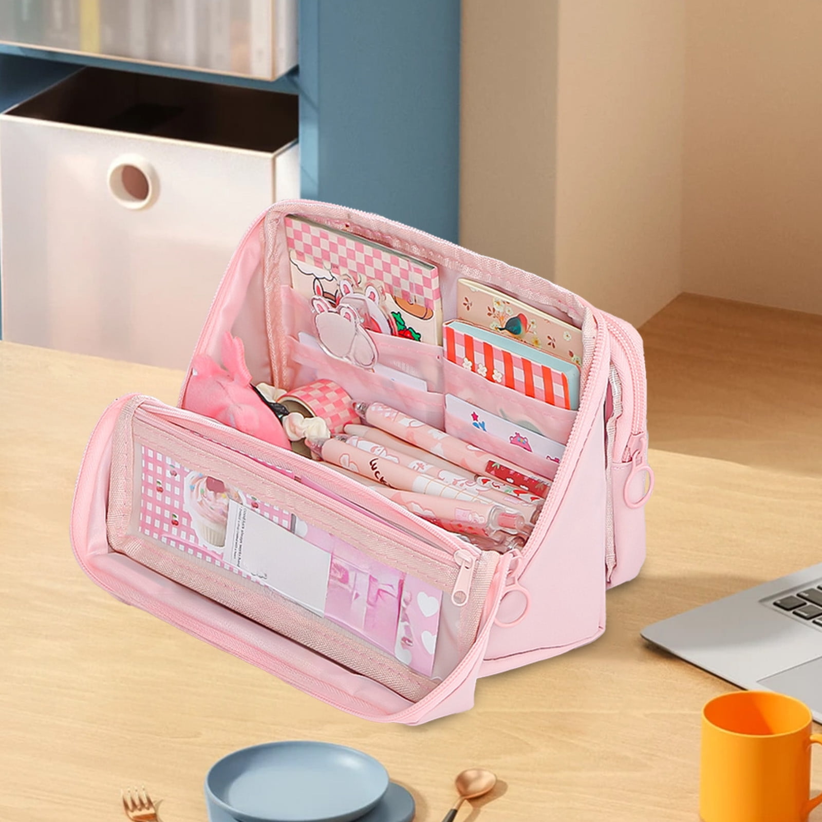 Canvas Pencil Case | Nine-Layer Extra Large Capacity Organizer | 9 ...