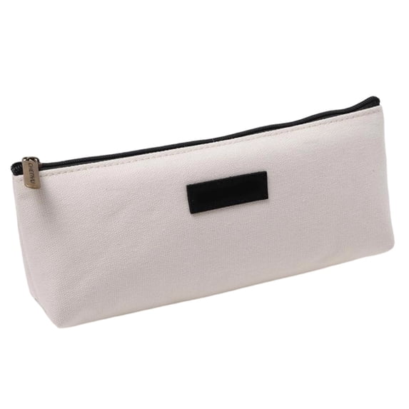 Canvas Pencil Case, Pencil Holder, Slim Portable Stationery Organizer ...