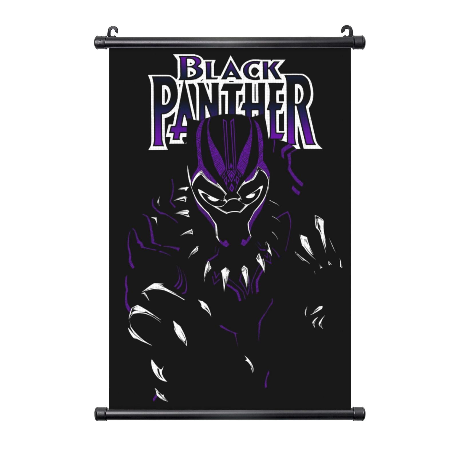 Canvas Poster Wall Artwork, Black Panther Shaft Hanging Banner With ...