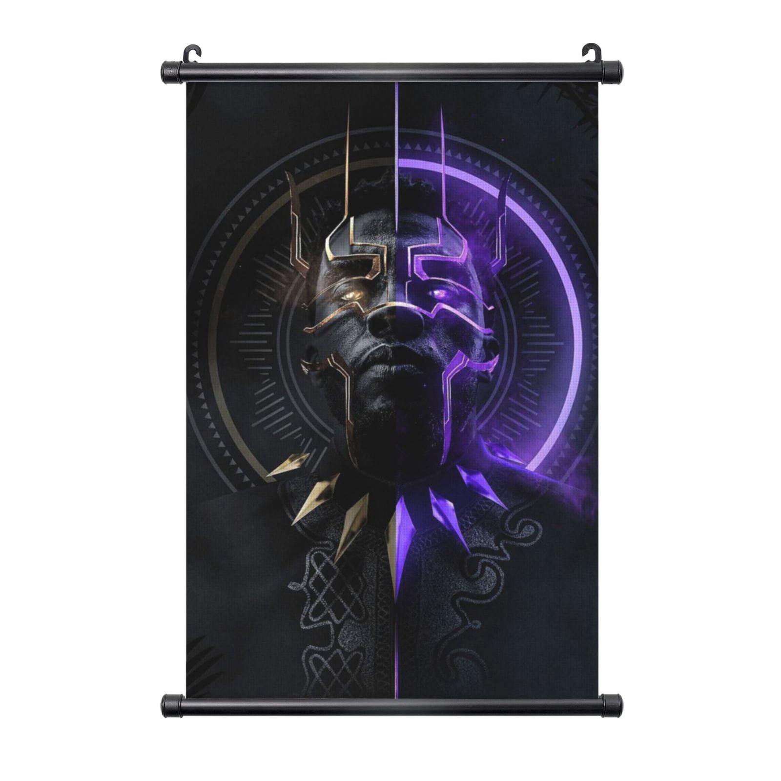 Canvas Poster Wall Artwork, Black Panther Shaft Hanging Banner With ...