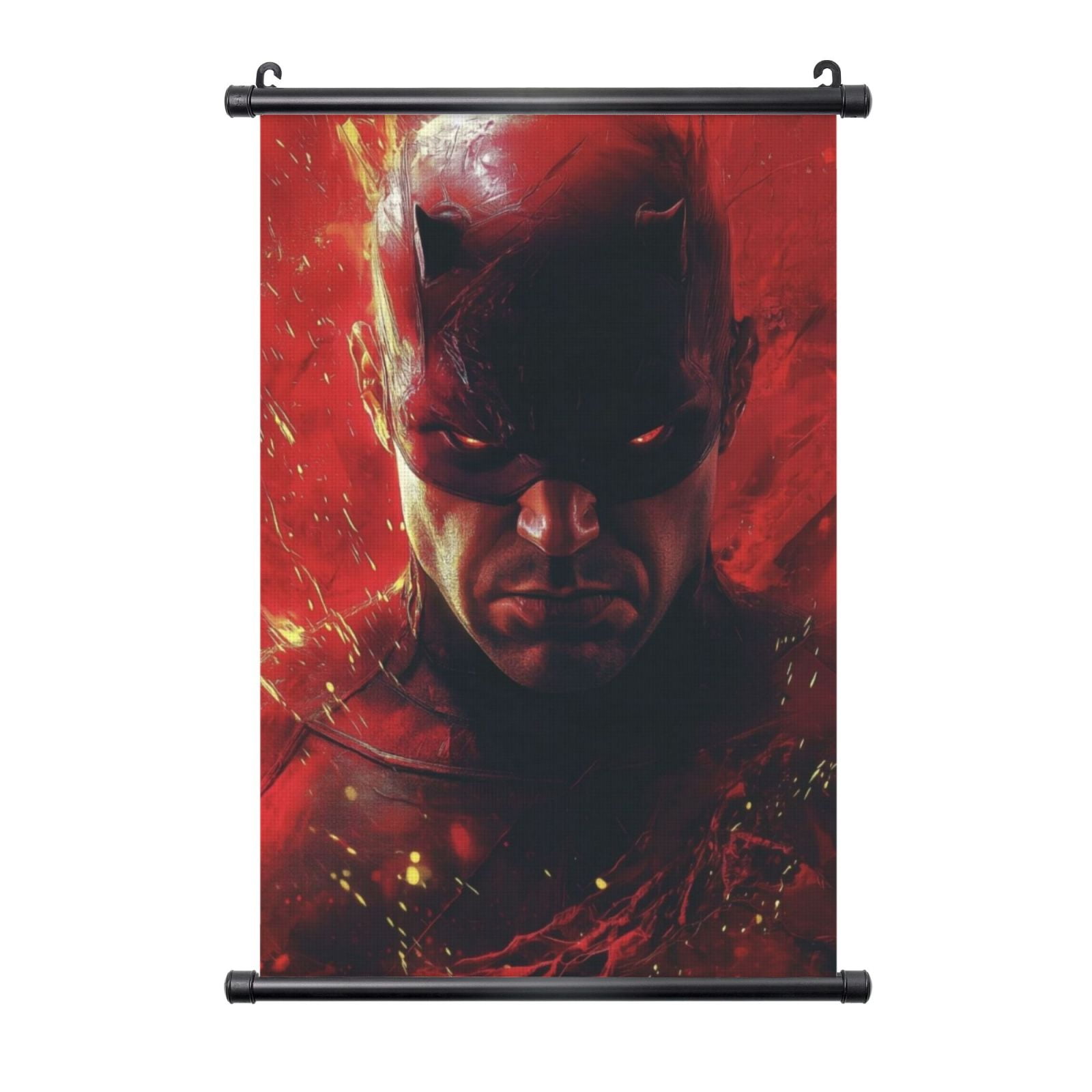 Canvas Poster Wall Artwork, Daredevil Shaft Hanging Banner With Frame ...