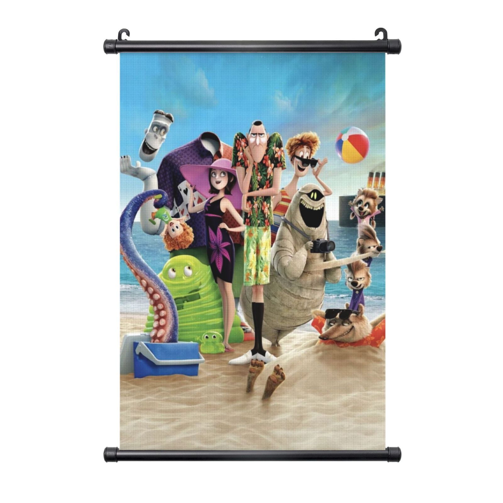 Canvas Poster Wall Artwork, Hotel Transylvania Shaft Hanging Banner ...