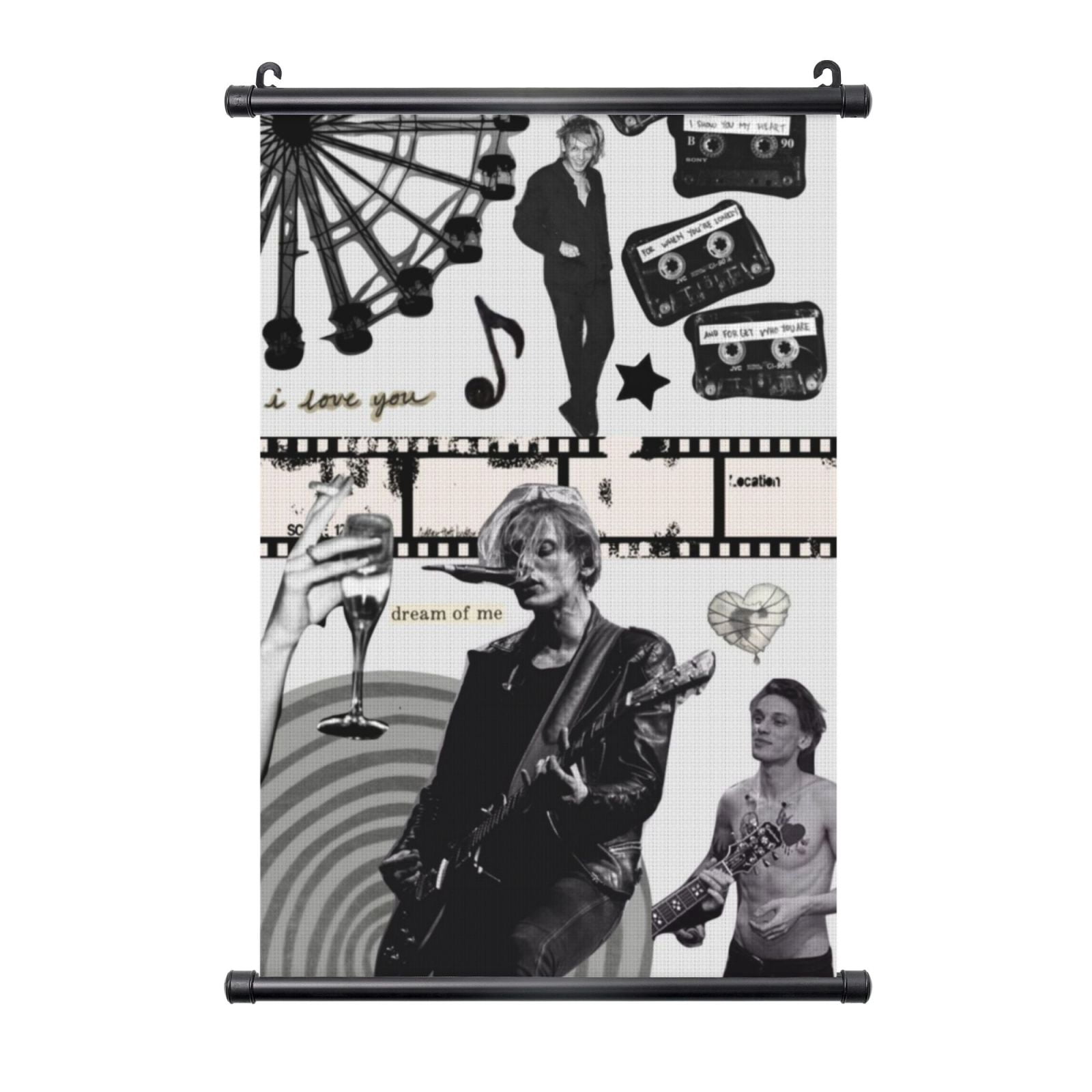 Canvas Poster Wall Artwork, Jamie Campbell Bower Shaft Hanging Banner ...
