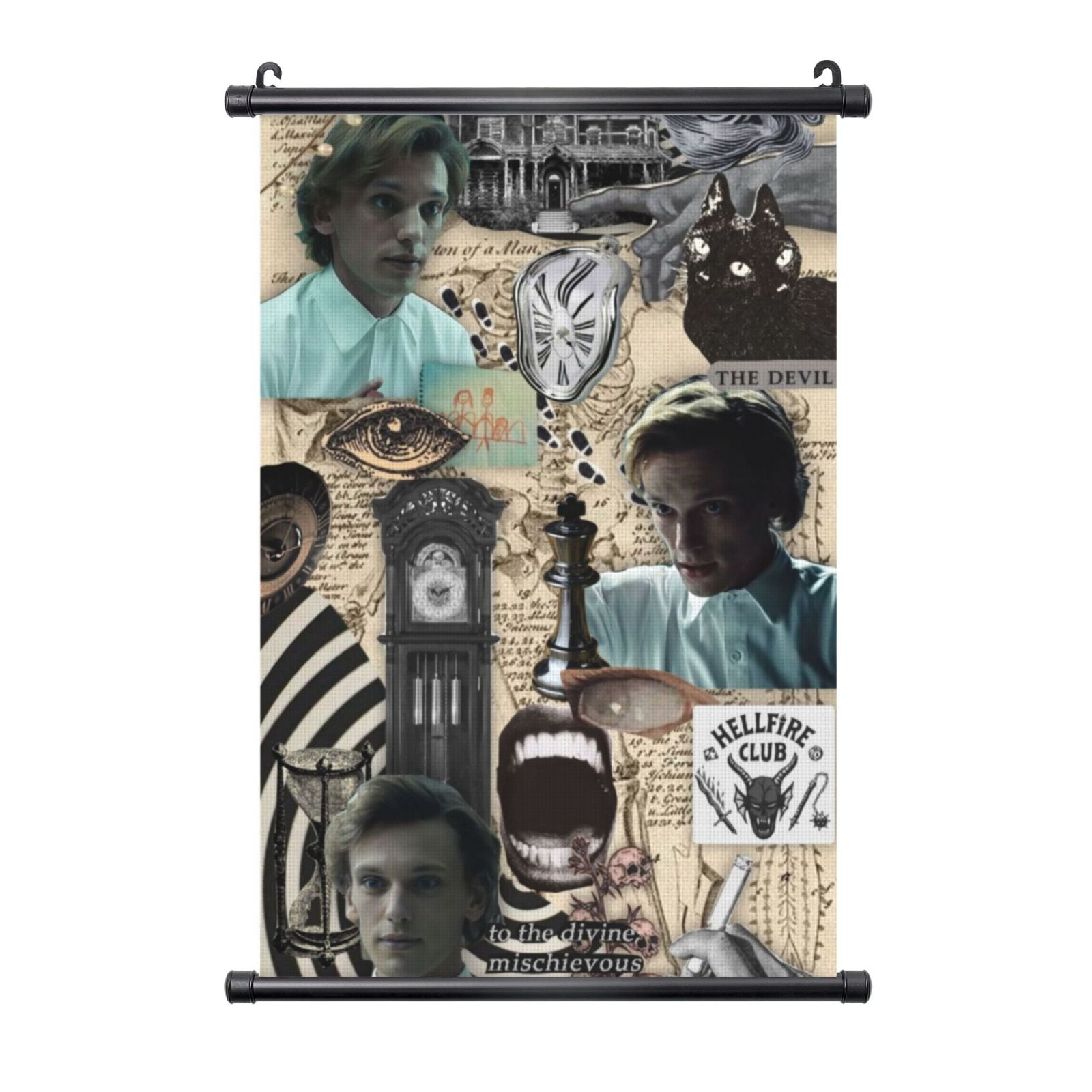 Canvas Poster Wall Artwork, Jamie Campbell Bower Shaft Hanging Banner ...