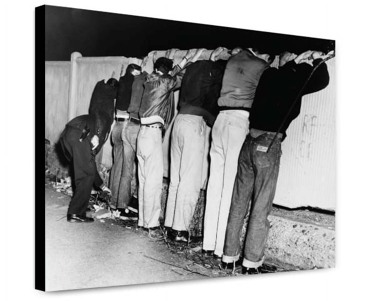 Canvas Print: 7 Boys Line Up At Pacific St. Between Carlton Ave ...
