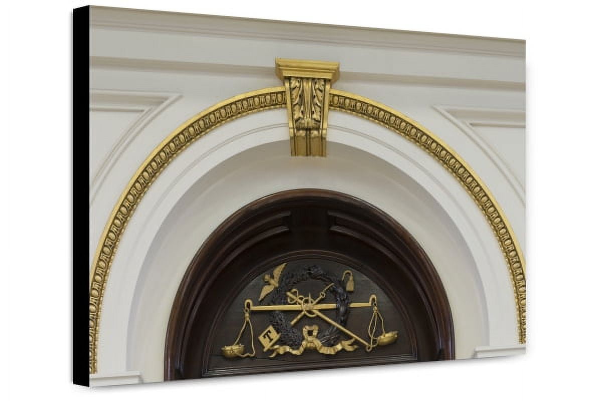 Canvas Print: Architectural Details. U.S. Custom House, Portland, Maine ...