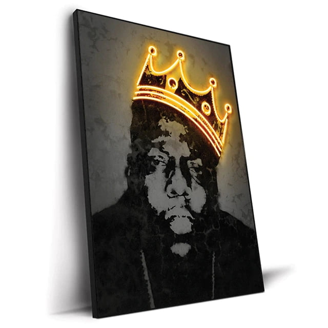 Canvas Print Art Poster Abstract Neon Design Rapper Star Canvas ...