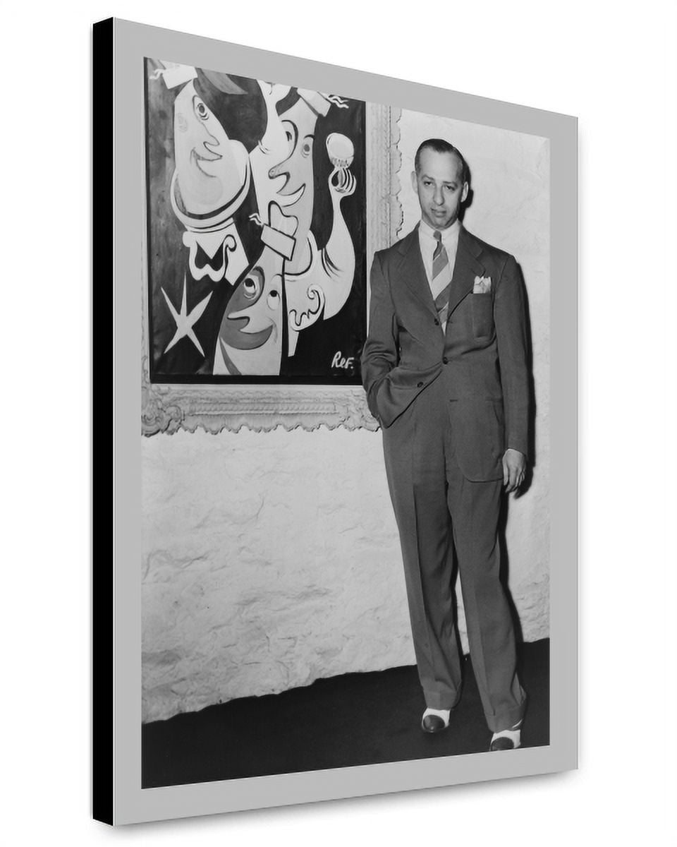 Canvas Print: Barney Josephson, Full-Length Portrait, Standing Next To ...