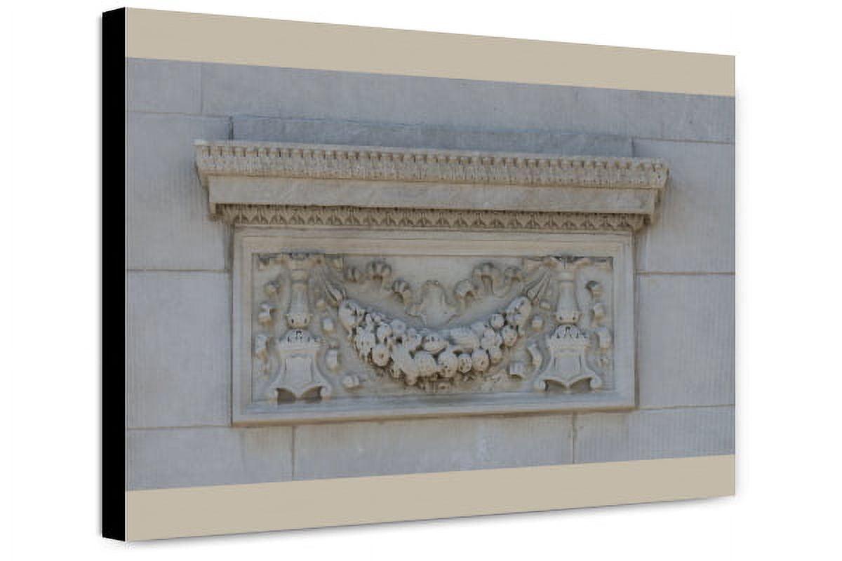Canvas Print: Bas Relief At The Ed Edmondson Courthouse, Also Known As ...