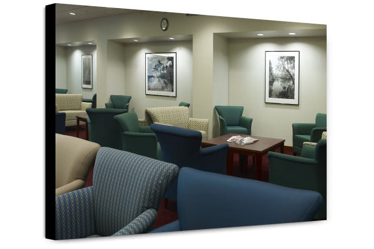 Canvas Print: Black And White Photographs In Jury Assembly Room, First ...