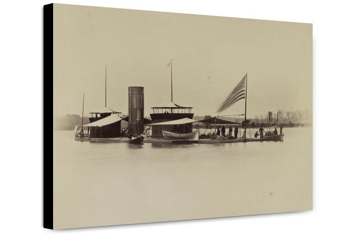 Canvas Print: Double Turreted Monitor, Onondaga, James River, Va ...