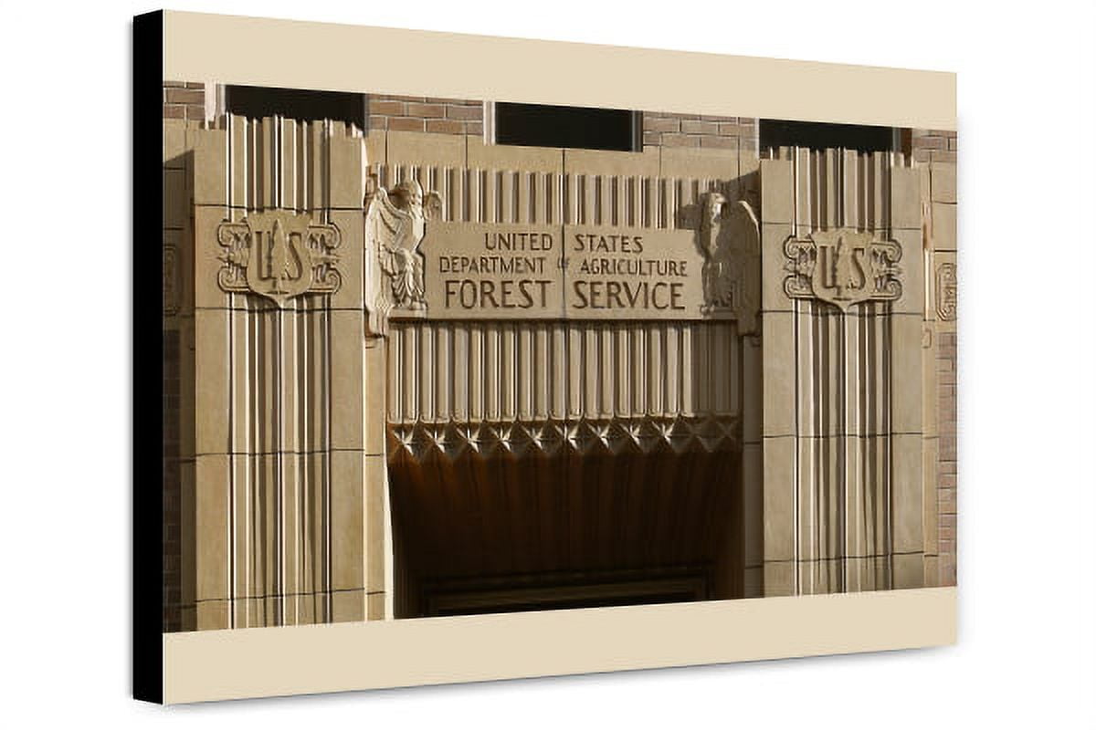 Canvas Print: Exterior Detail, Forest Service Building, Ogden, Utah ...