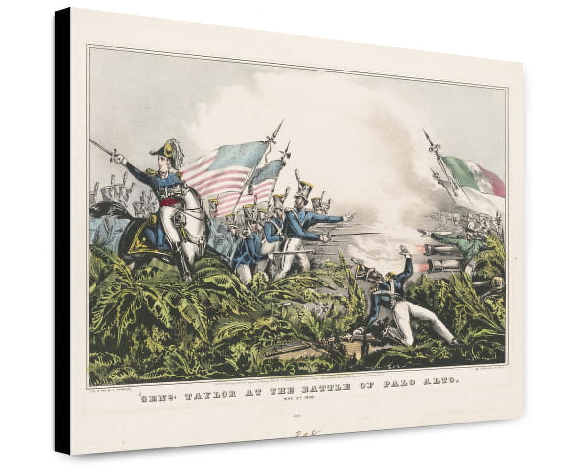 Canvas Print: Genl. Taylor At The Battle Of Palo Alto: May 8th 1846 ...