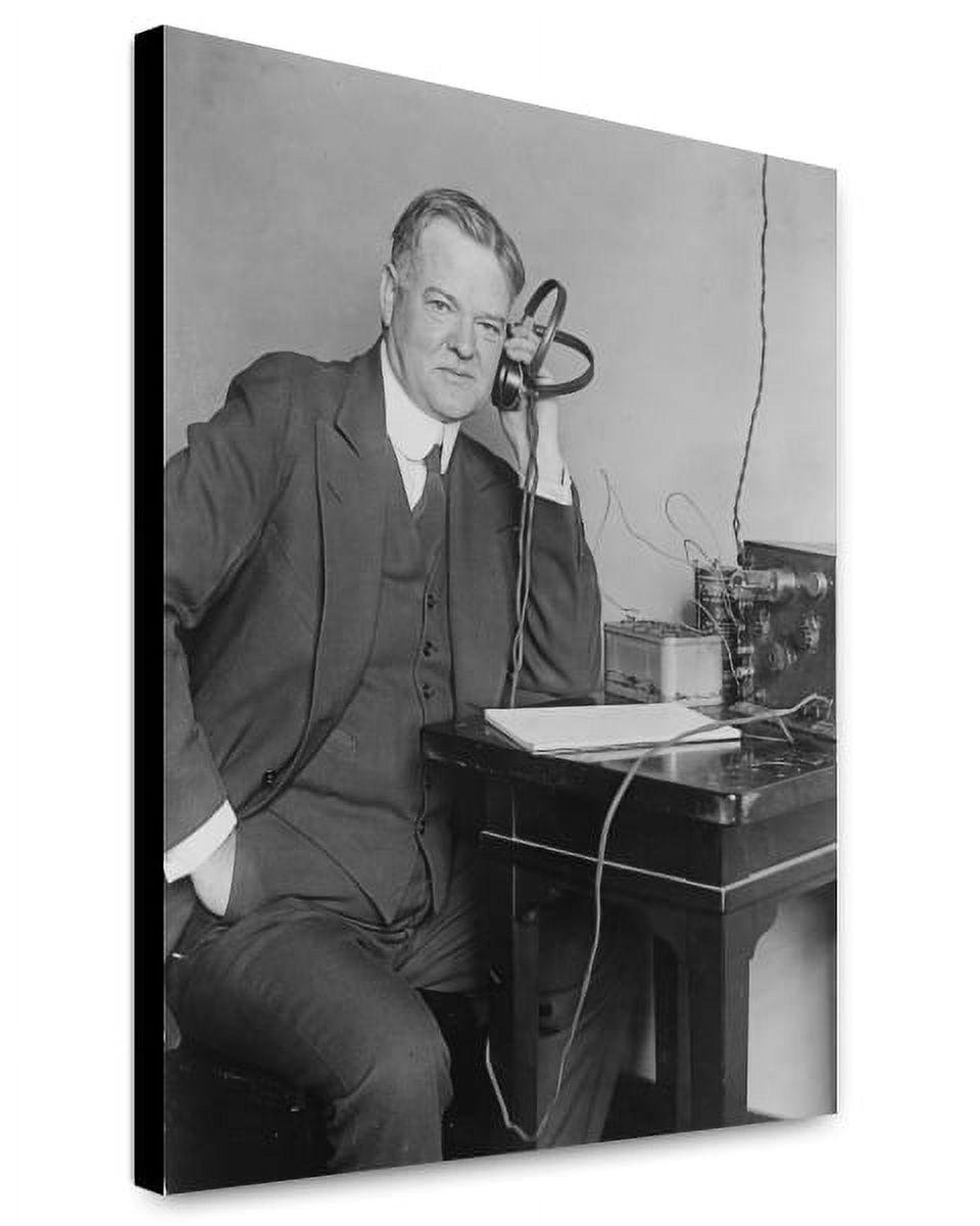Canvas Print: Herbert Hoover, Three-Quarter Length Portrait, Seated ...