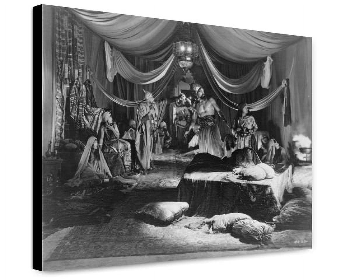 Canvas Print: Hollywood Set - Interior View Of Tent(?), 1923 - Walmart.com