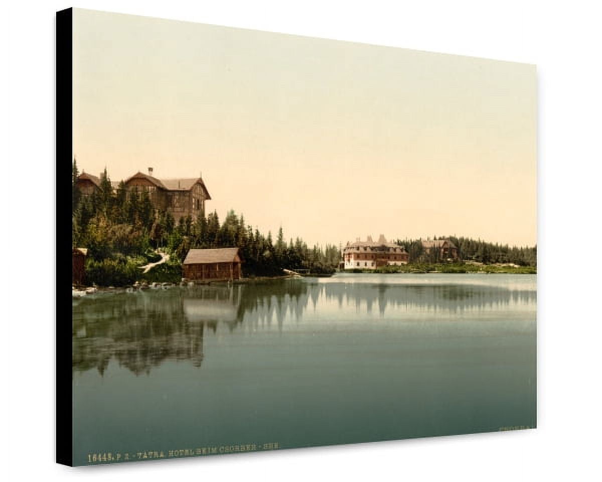 Canvas Print: Hotel And Csorber (I.E., Csorba) See, Tatra, Austro ...