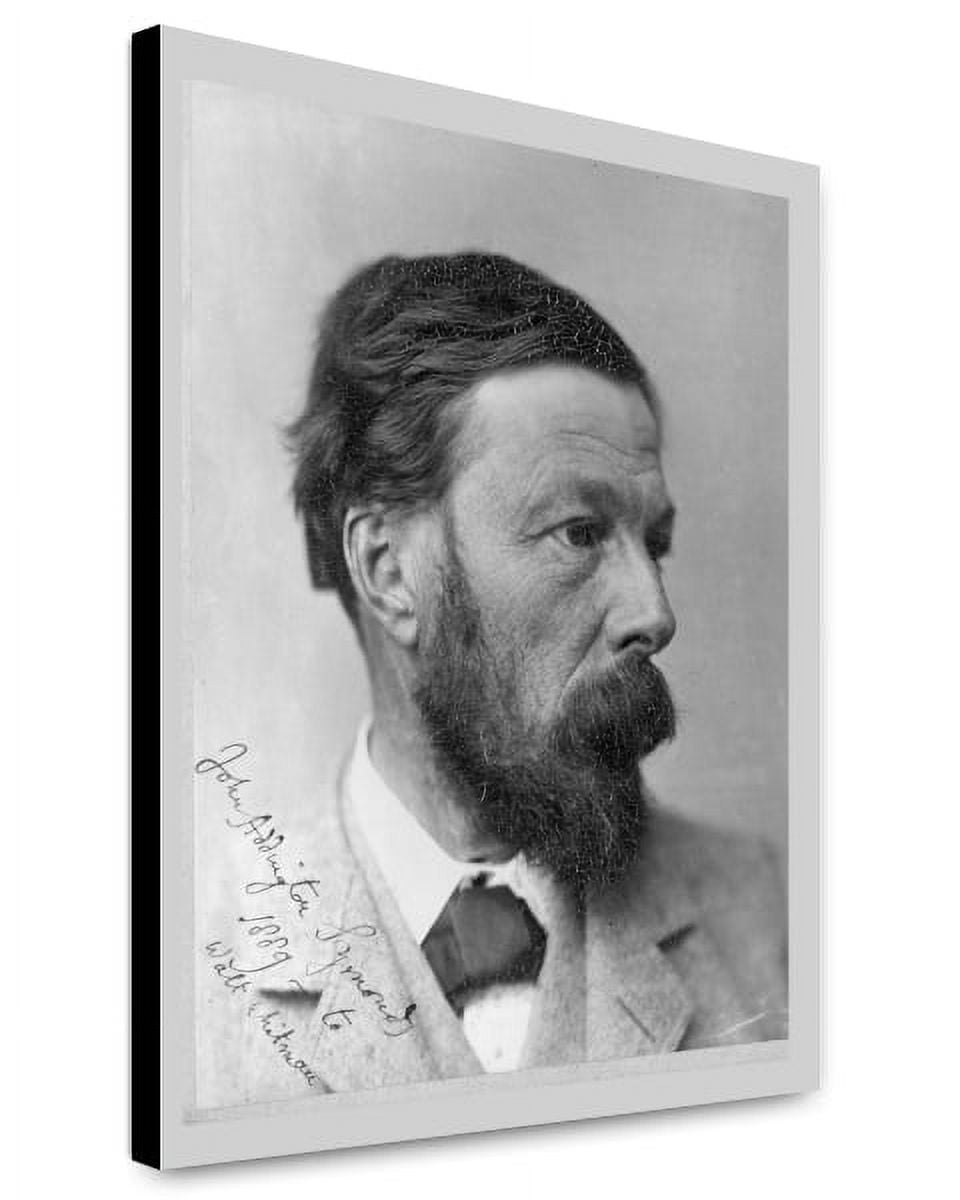 Canvas Print: John Addington Symonds, Head-And-Shoulders Portrait ...