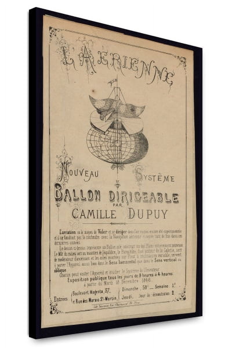 Canvas Print: L'aerienne, Nouveau Systeme De Ballon Dirigeable Par ...