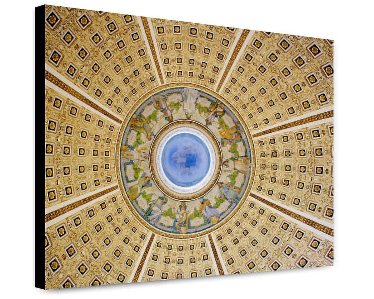 Canvas Print: Main Reading Room. Interior Of Dome. Library Of Congress ...