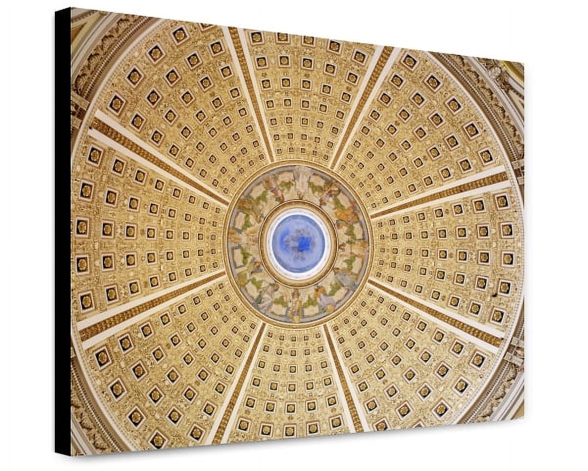 Canvas Print: Main Reading Room. Interior Of Dome. Library Of Congress ...