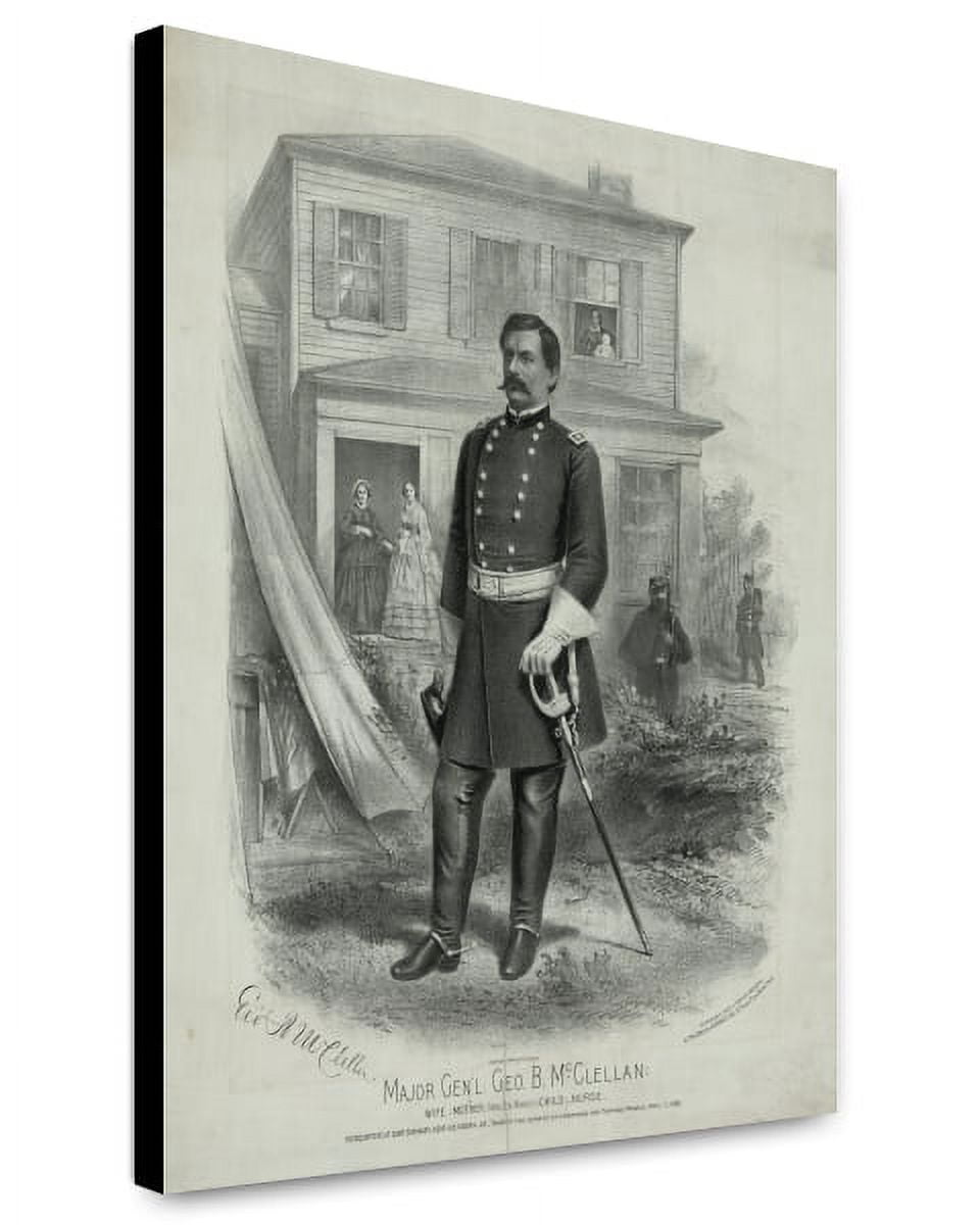 Canvas Print: Major Gen'l. Geo. B. Mcclellan, Wife, Mother (Mrs. Gen ...