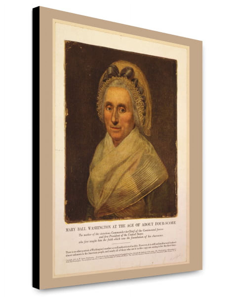 Canvas Print: Mary Ball Washington At The Age Of About Four-Score, 1916 ...