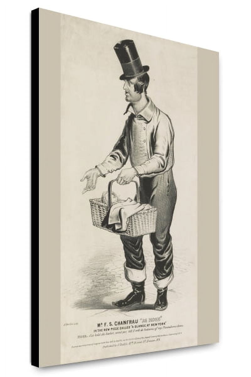 Canvas Print: Mr. F.S. Chanfrau As Mose - In The New Piece Called A ...